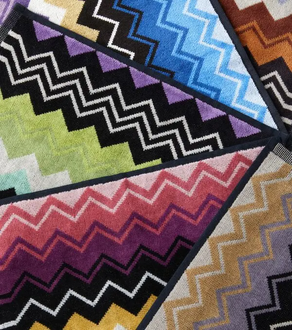 Missoni Giacomo Zigzag Set Of 6 Terry Face Towels - Multicoloured