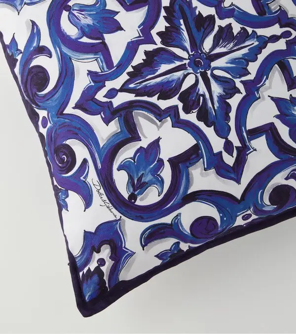 Dolce & Gabbana Small Printed Canvas Cushion - Multicoloured