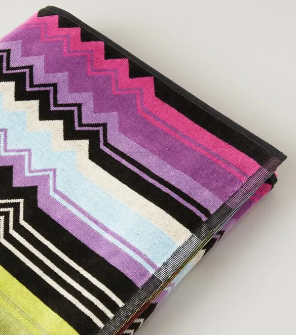 Missoni Giacomo Zigzag Cotton Bath Sheet - Multicoloured