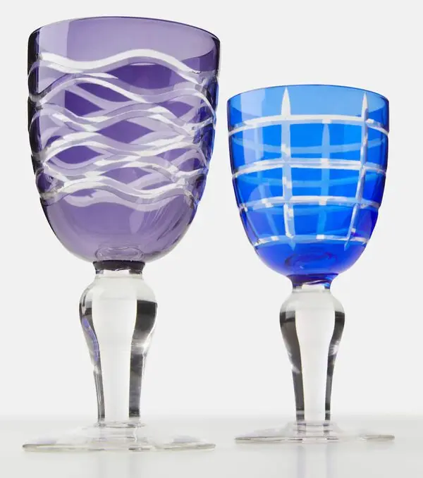 POLSPOTTEN Cobalt Set Of 6 Wine Glasses