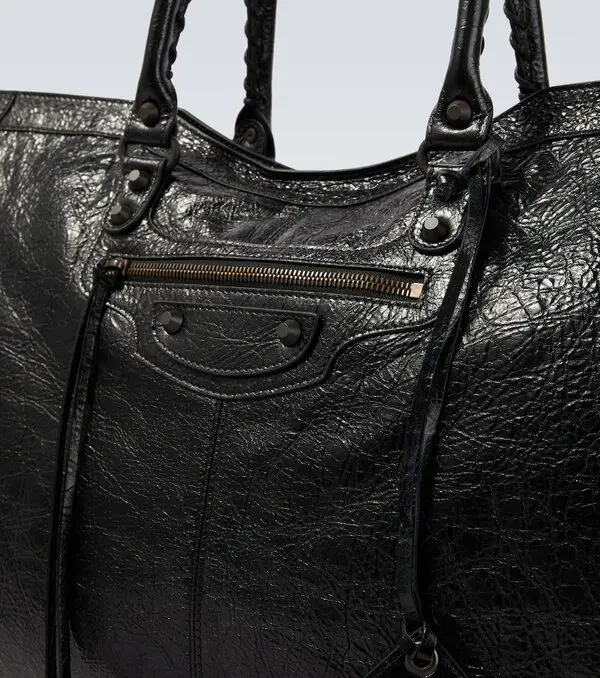 Balenciaga Le City Leather Duffel Bag - Black