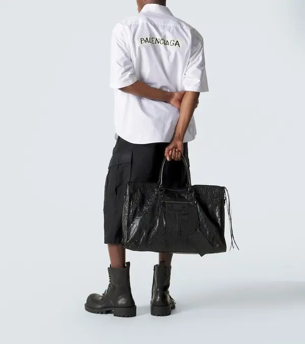 Balenciaga Le City Leather Duffel Bag - Black