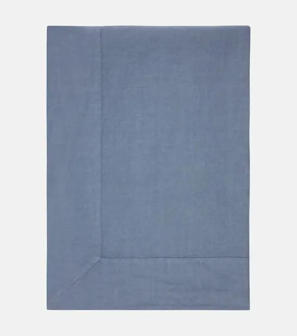 ONCE MILANO Large Linen Tablecloth - Blue