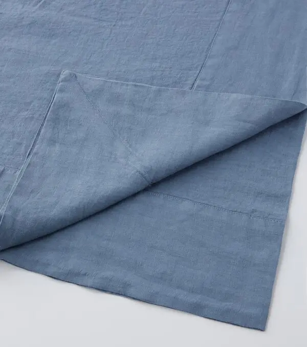 ONCE MILANO Large Linen Tablecloth - Blue