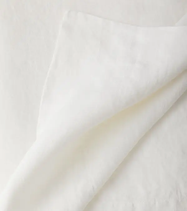 ONCE MILANO Linen Tablecloth - White