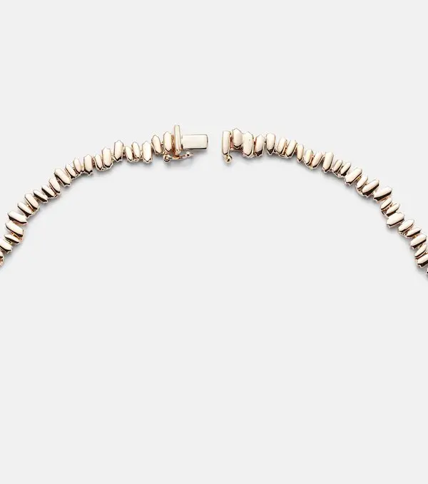 SUZANNE KALAN 18kt Rose Tennis Necklace