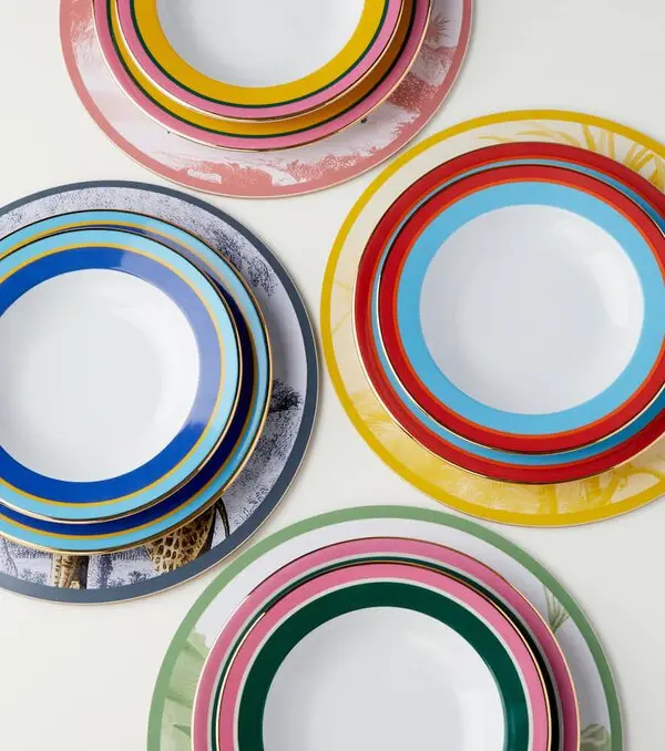 LES-OTTOMANS La Menagerie Ottomane Set Of 4 Placemats - Multicoloured