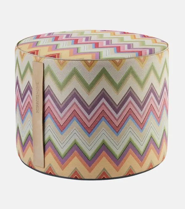 Missoni Agadir Zigzag Pouf - Multicoloured