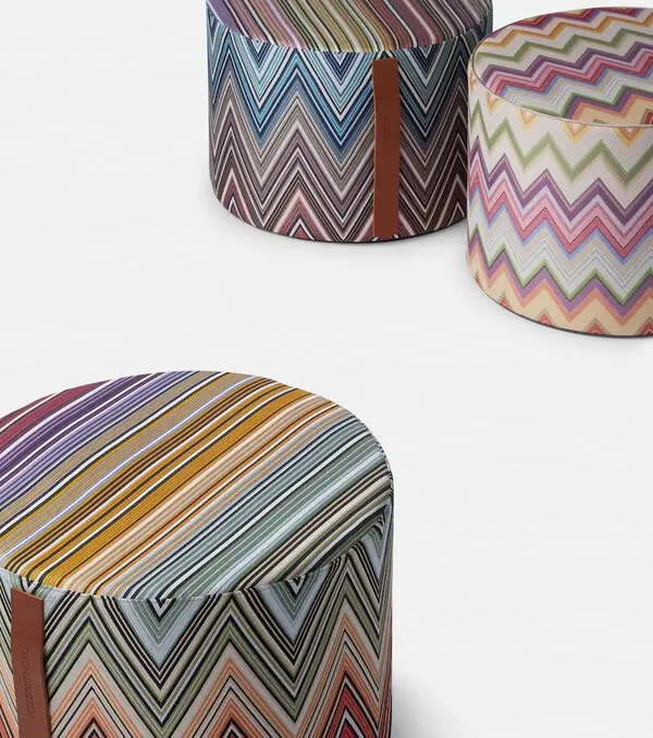 Missoni Agadir Zigzag Pouf - Multicoloured