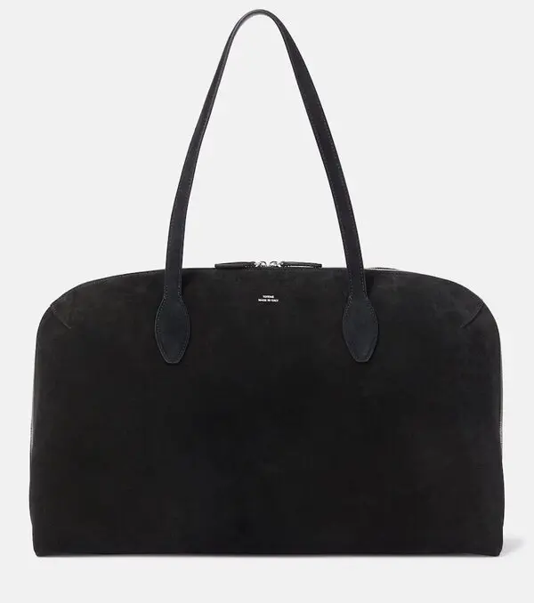 TOTÊME Suede Tote Bag - Black