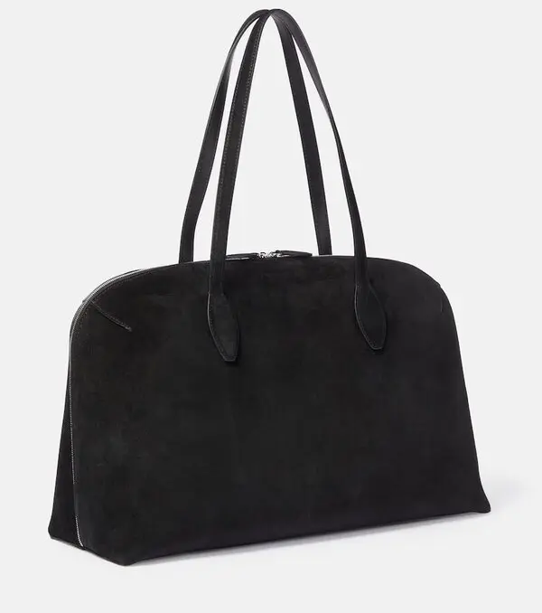 TOTÊME Suede Tote Bag - Black