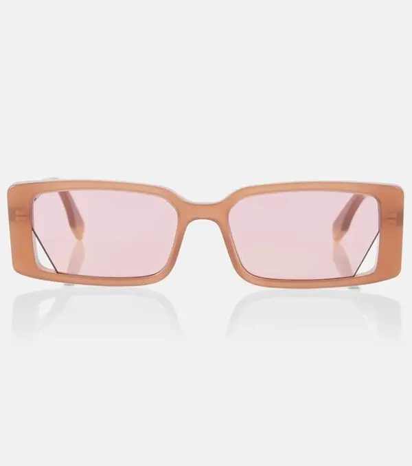 Fendi Way Rectangular Sunglasses - Pink