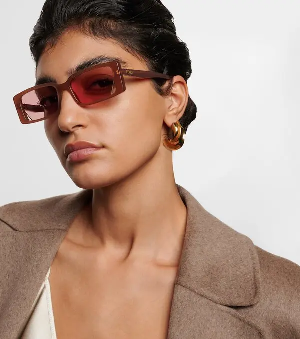 Fendi Way Rectangular Sunglasses