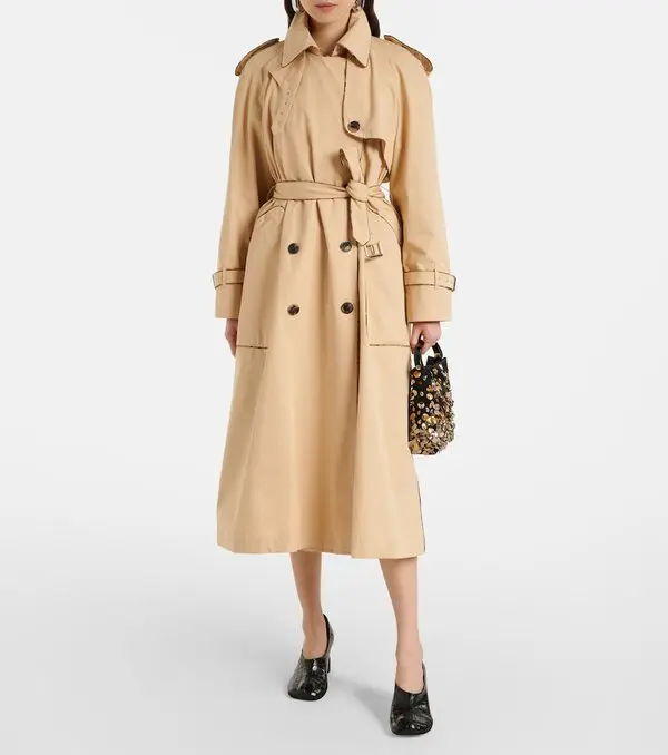 Dries Van Noten Cotton Poplin Trench Coat