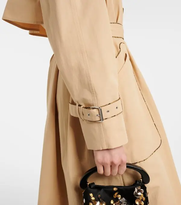 Dries Van Noten Cotton Poplin Trench Coat