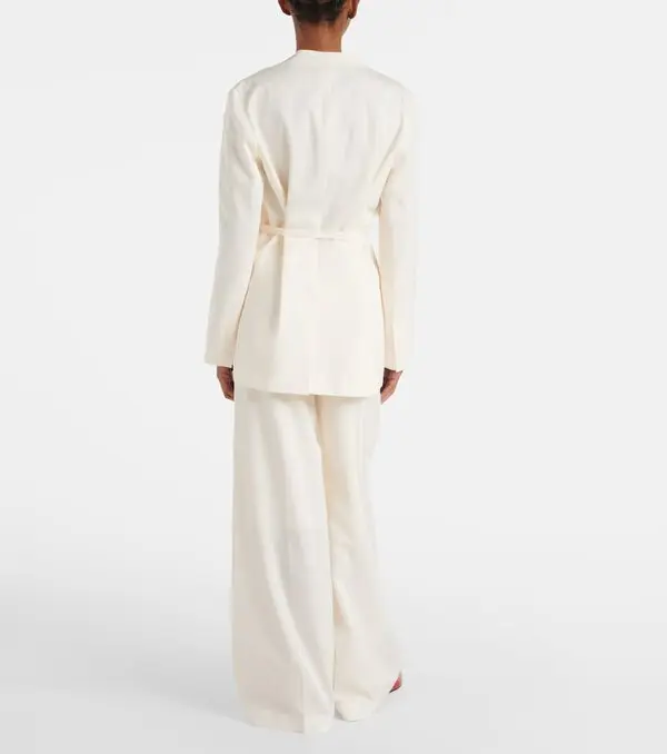 JOSEPH Victor Belted Blazer - White