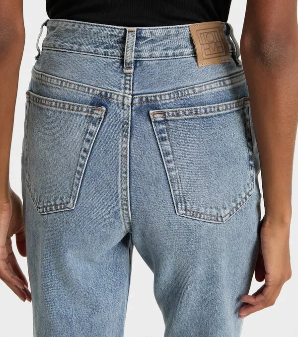 TOTEME High-rise Slim Jeans In Rinsed