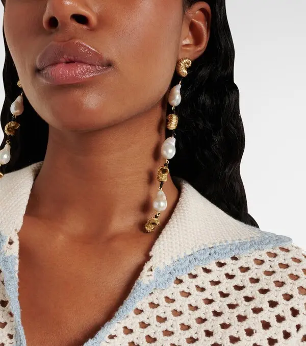 ALEMAIS Alémais Reverie Drop Earrings With Pearls