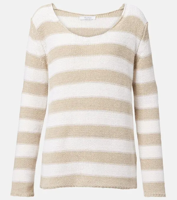 Max Mara Palazzi Striped Sweater - Beige