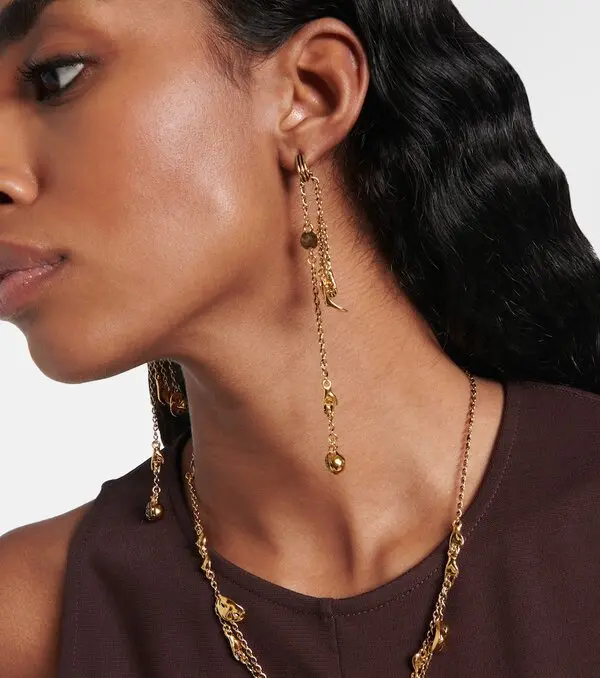 LEMAIRE Estampe Drop Earrings - Gold