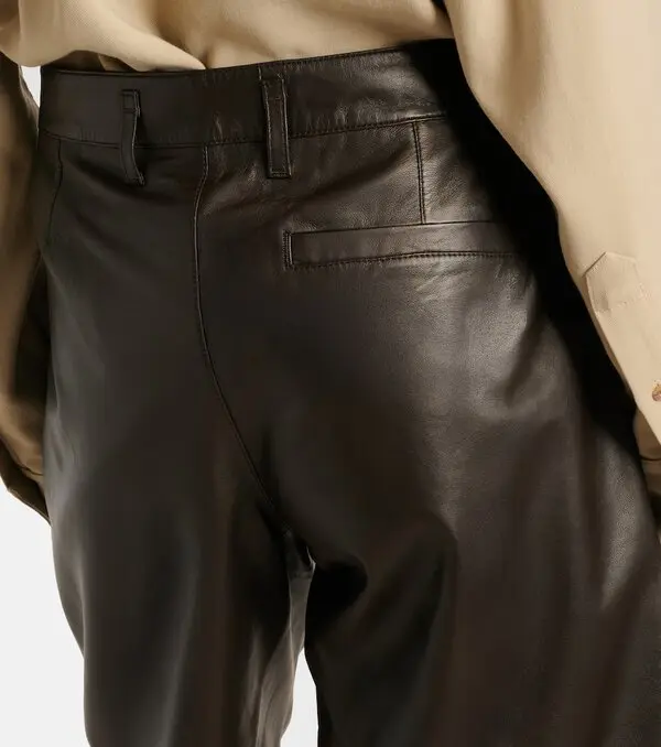 LEMAIRE Leather Shorts