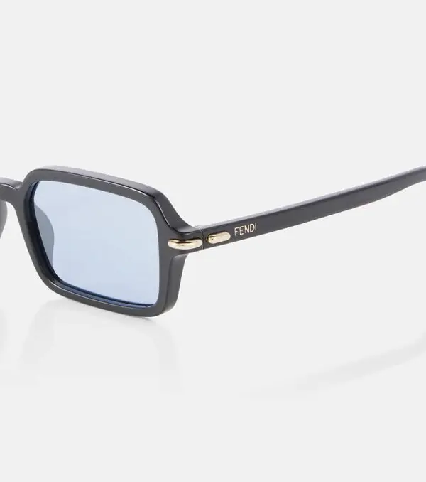 Fendi Selleria Rectangular Sunglasses - Black