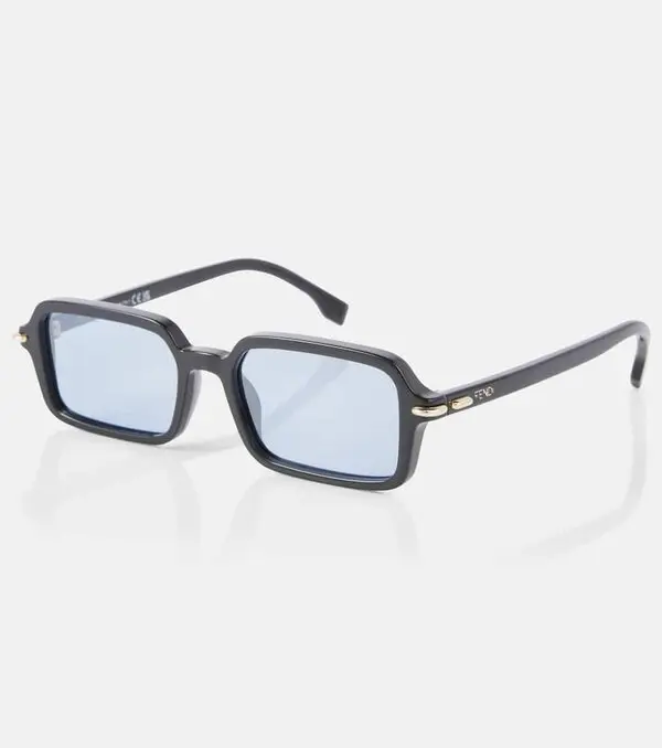 Fendi Selleria Rectangular Sunglasses - Black