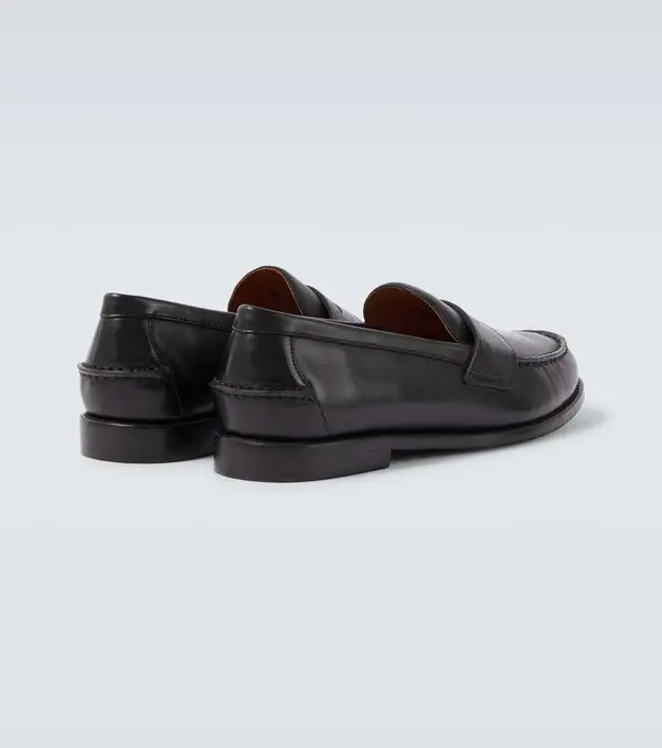 Polo Ralph Lauren Alston Leather Penny Loafers - Black