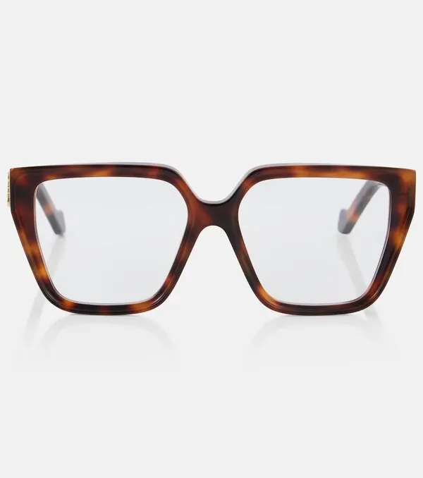 Loewe Anagram Square Frame Eyeglasses - Brown
