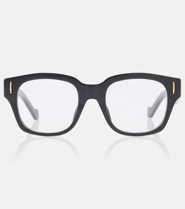 Loewe Anagram Square Frame Eyeglasses - Transparent