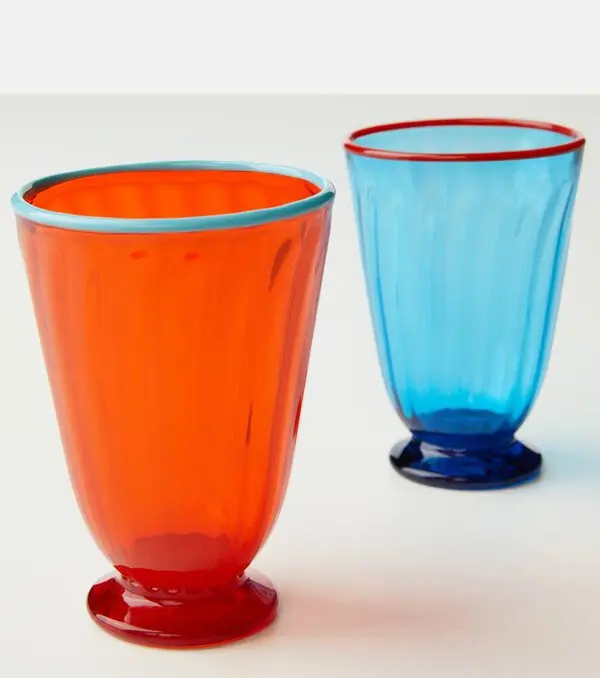 La DoubleJ Rainbow Set Of 8 Glasses - Multicoloured