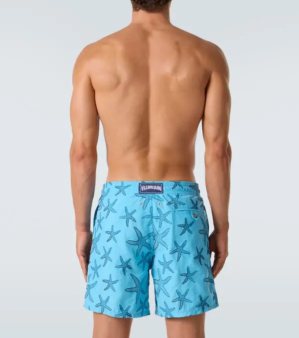 Vilebrequin Mistral Printed Swim Trunks - Blue