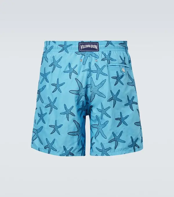Vilebrequin Mistral Printed Swim Trunks - Blue