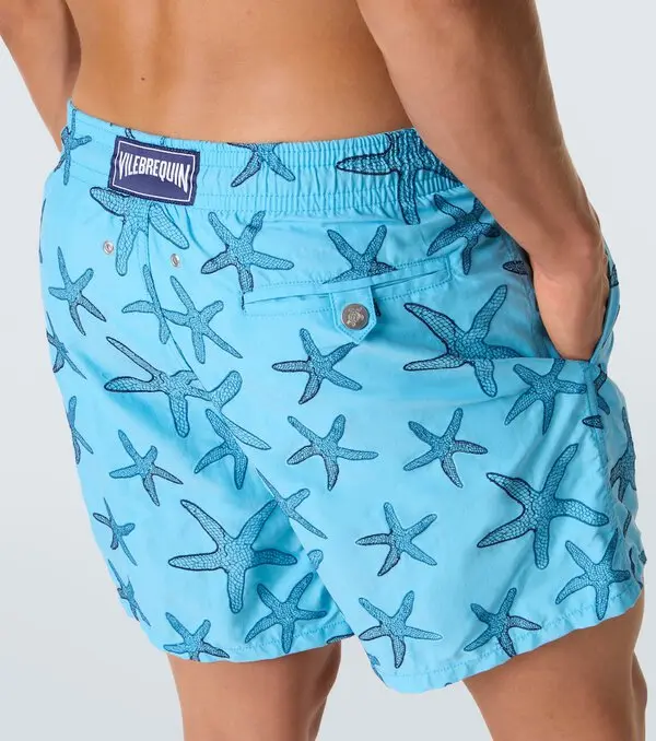 Vilebrequin Mistral Printed Swim Trunks - Blue