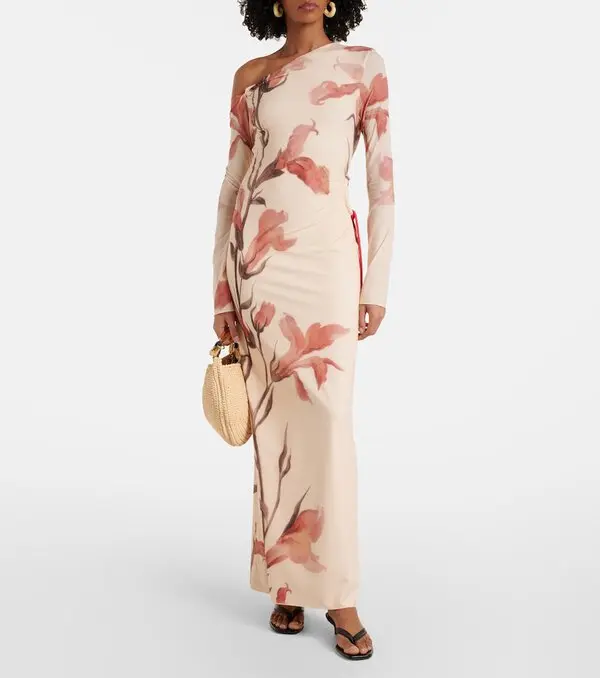 SIR. Floral One-shoulder Maxi Dress