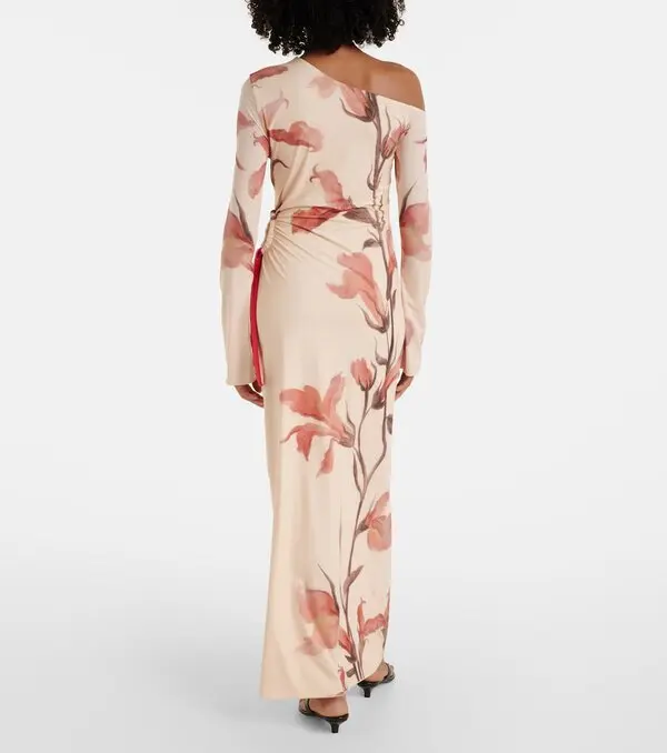 SIR. Floral One-shoulder Maxi Dress