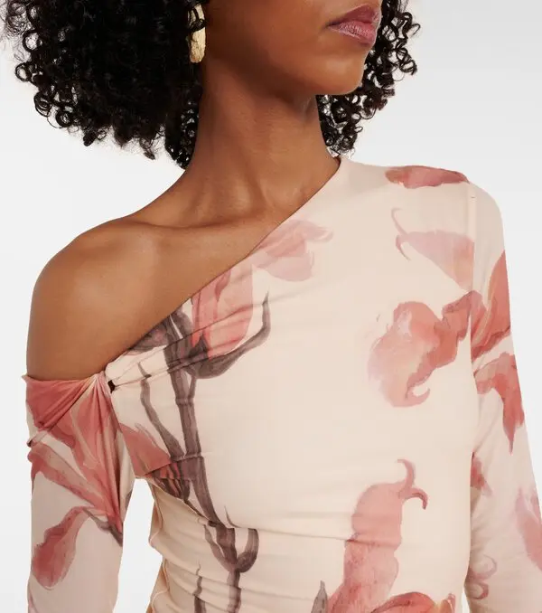 SIR. Floral One-shoulder Maxi Dress