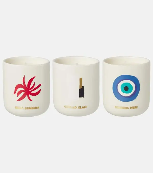 Assouline Travel From Home Mini Set Of 3 Scented Candles - Multicoloured