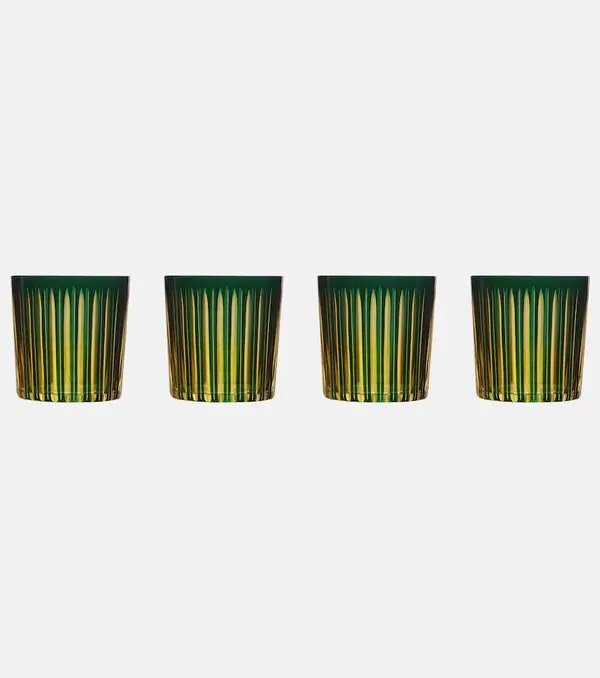 L'Objet Prism Set Of 4 Glasses - Green