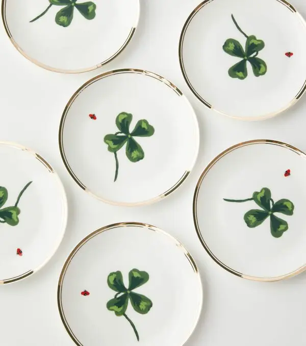BITOSSI Cloverleaf Set Of 6 Plates