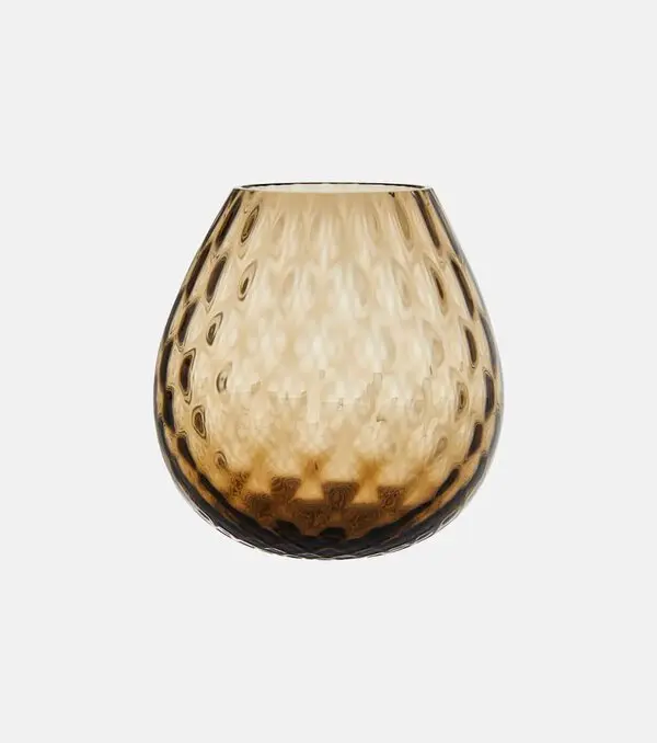 NASONMORETTI Macramé Large Candle Holder - Brown
