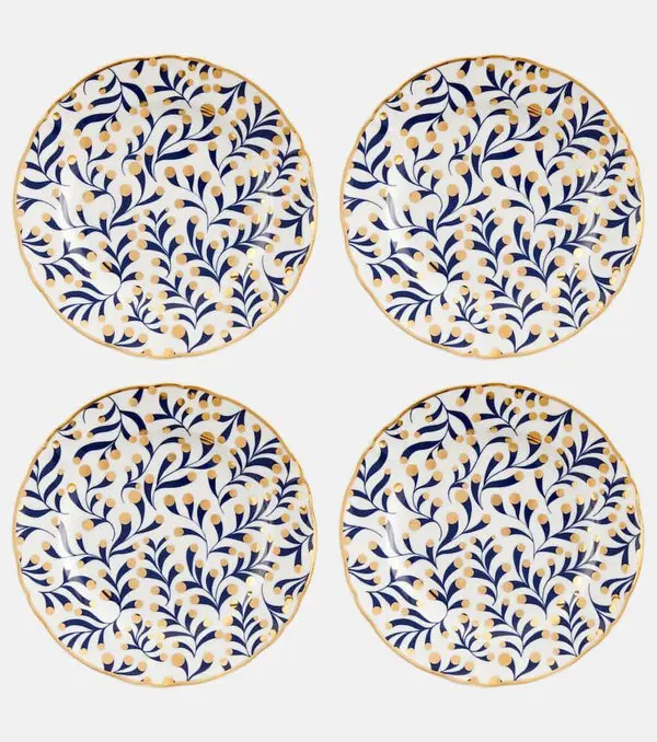 BITOSSI Marino Set Of 4 Dessert Plates - Multicoloured