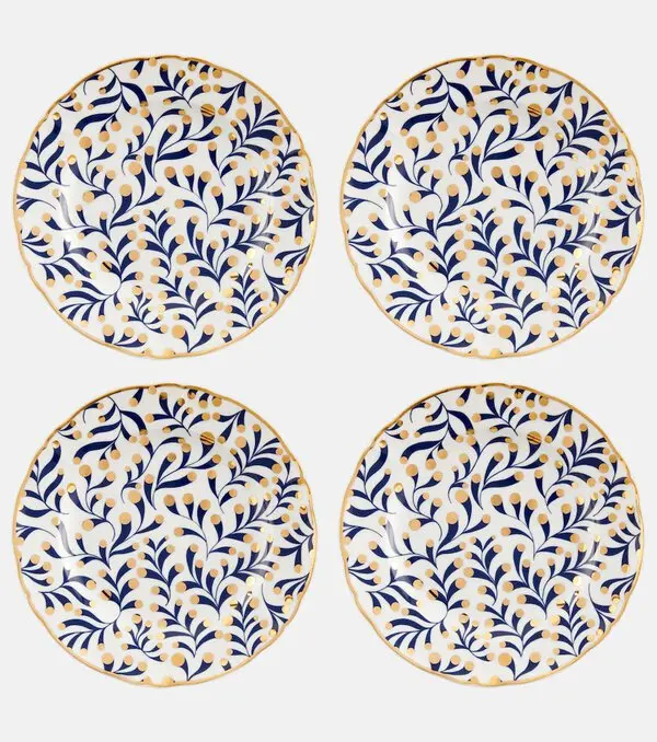 BITOSSI Marino Set Of 4 Dessert Plates - Multicoloured