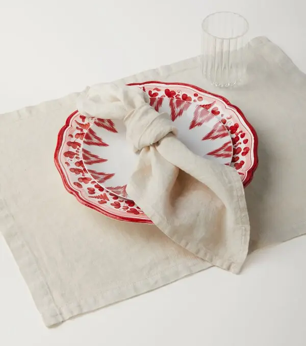 ONCE MILANO Set Of 2 Linen Placemats - Neutrals