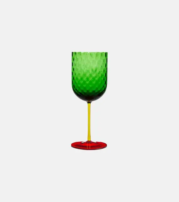 Dolce & Gabbana Murano Red Wine Glass - Green