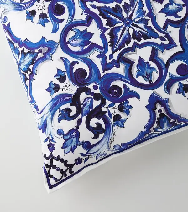 Dolce & Gabbana Medium Printed Canvas Cushion - Multicoloured