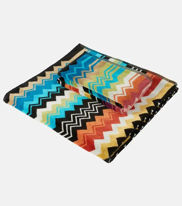 Missoni Giacomo Hand Towel And Bath Towel Set - Multicoloured