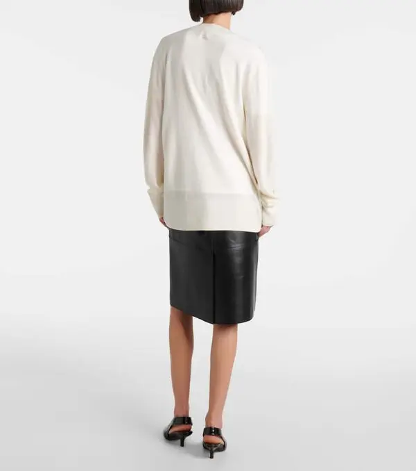 TOTEME Cashmere V-neck Sweater - White