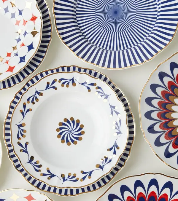 BITOSSI Marino Set Of 4 Porcelain Soup Plates - White