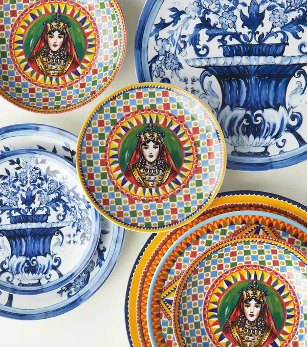 Dolce & Gabbana Carretto Siciliano Charger Plate - Multicoloured